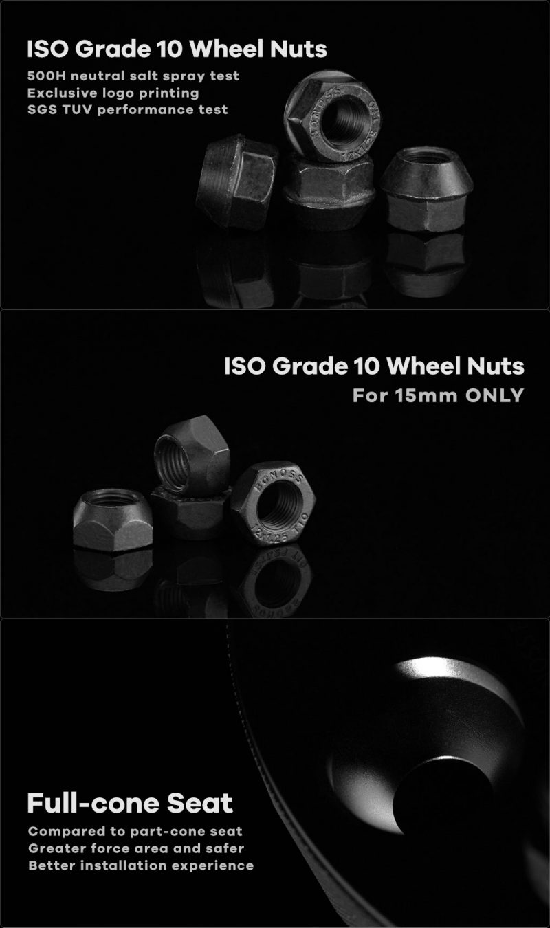 BONOSS Forged Active Cooling PCD4x100 Hub-Centric Wheel Spacers for ...