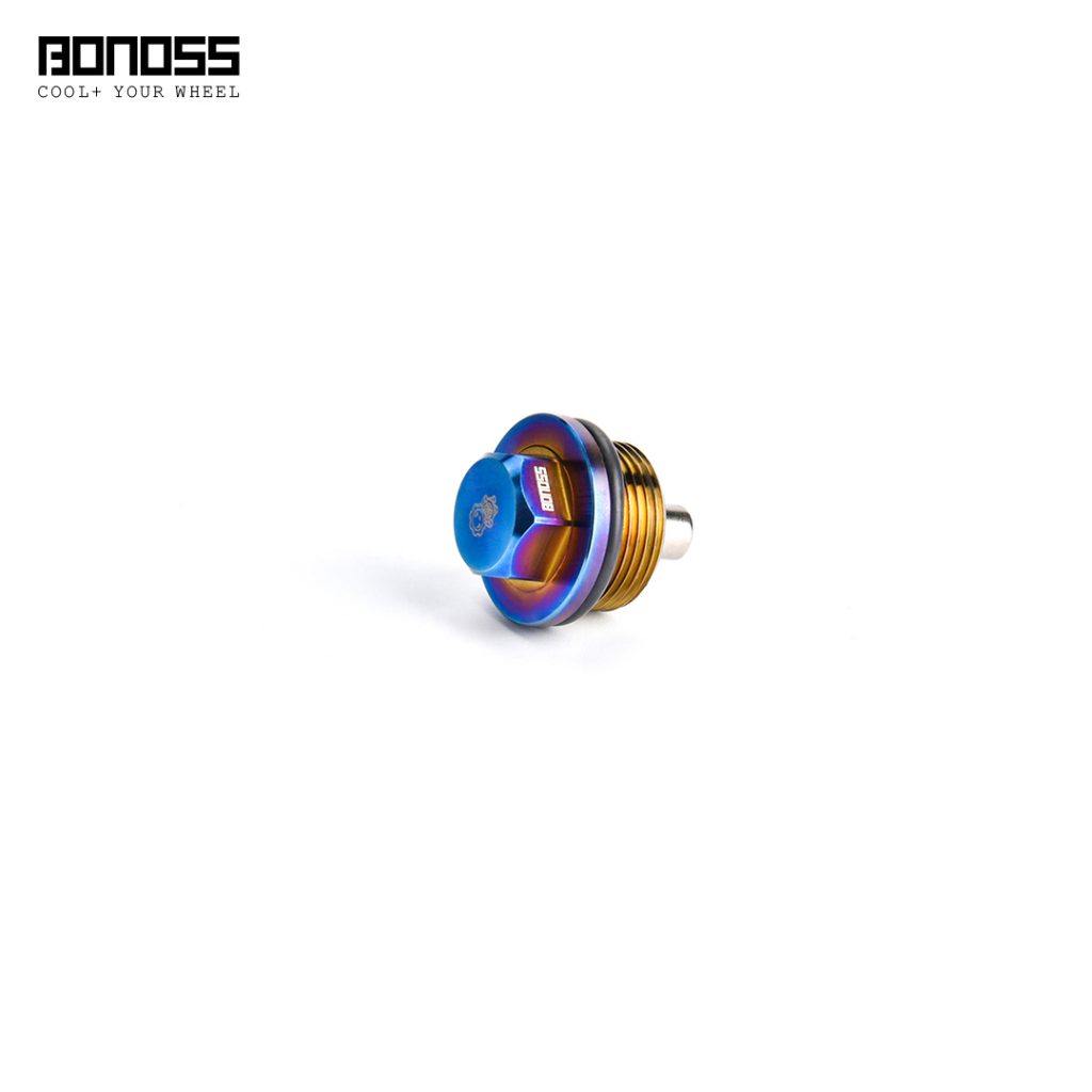 BONOSS Forged Titanium Magnetic Oil Drain Plug Kit M14x1.5 for Dodge ...