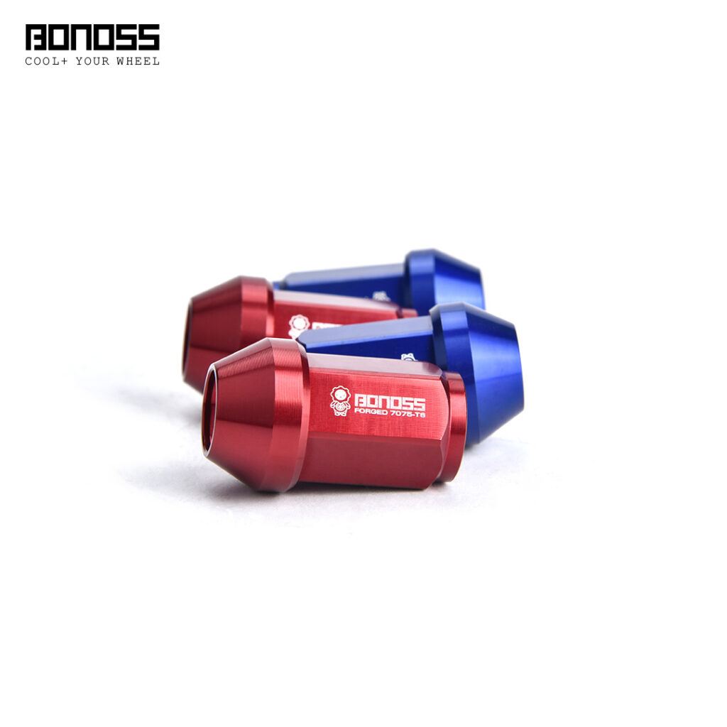 BONOSS Honeycomb Style Aluminum Wheel Lug Nuts Forged 7075-T6 for ...