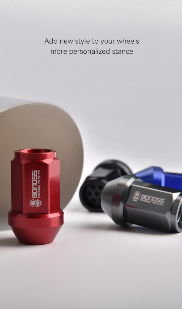 BONOSS Honeycomb Style Aluminum Wheel Lug Nuts Forged 7075-T6 for ...