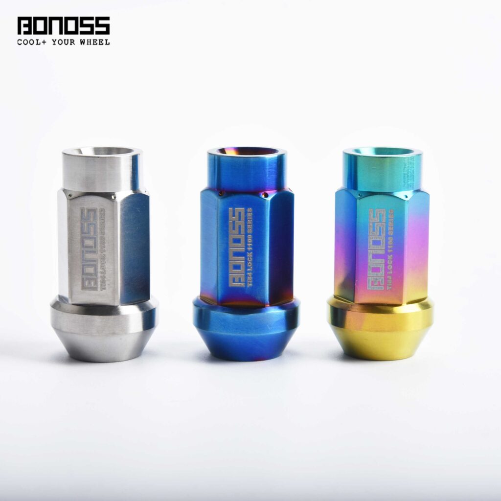 BONOSS Forged 10 Grade Titanium Wheel Lug Nuts (Constellation design) for Honda Civic Type R FK8 ...