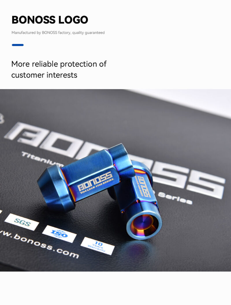BONOSS Forged 10 Grade Titanium Wheel Lug Nuts (Constellation design ...