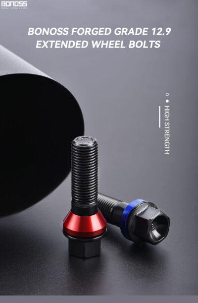 BONOSS Forged Grade 12.9 Extended Wheel Bolts M14x1.5 for Mercedes-Benz ...