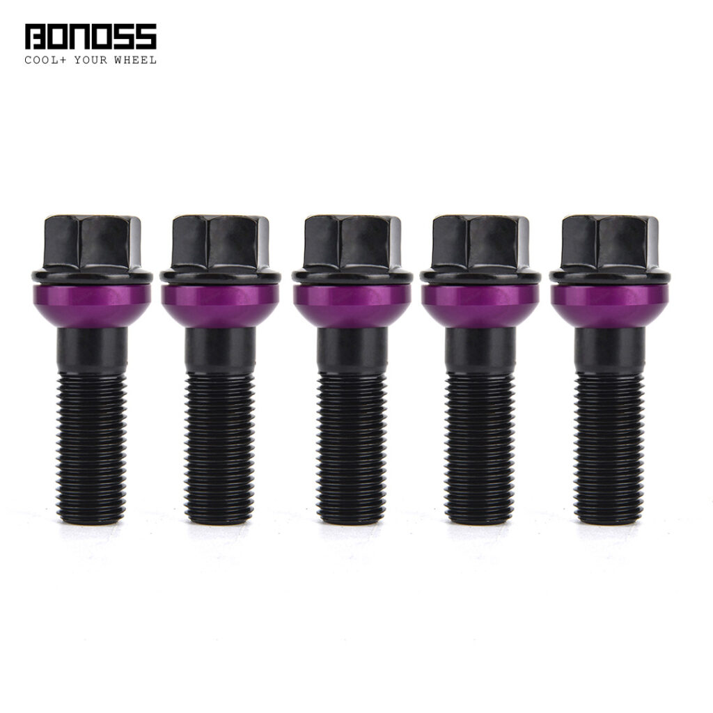 BONOSS Forged Grade 12.9 Extended Wheel Bolts M14x1.5 for Audi A3/ S3 ...