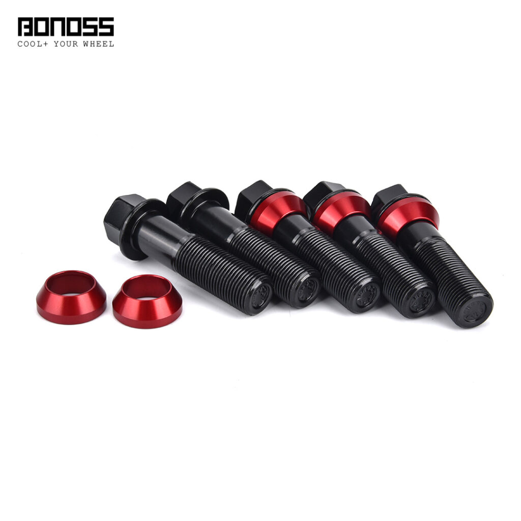 BONOSS Forged Grade 12.9 Lamborghini Extended Wheel Bolts M14x1.5 for ...