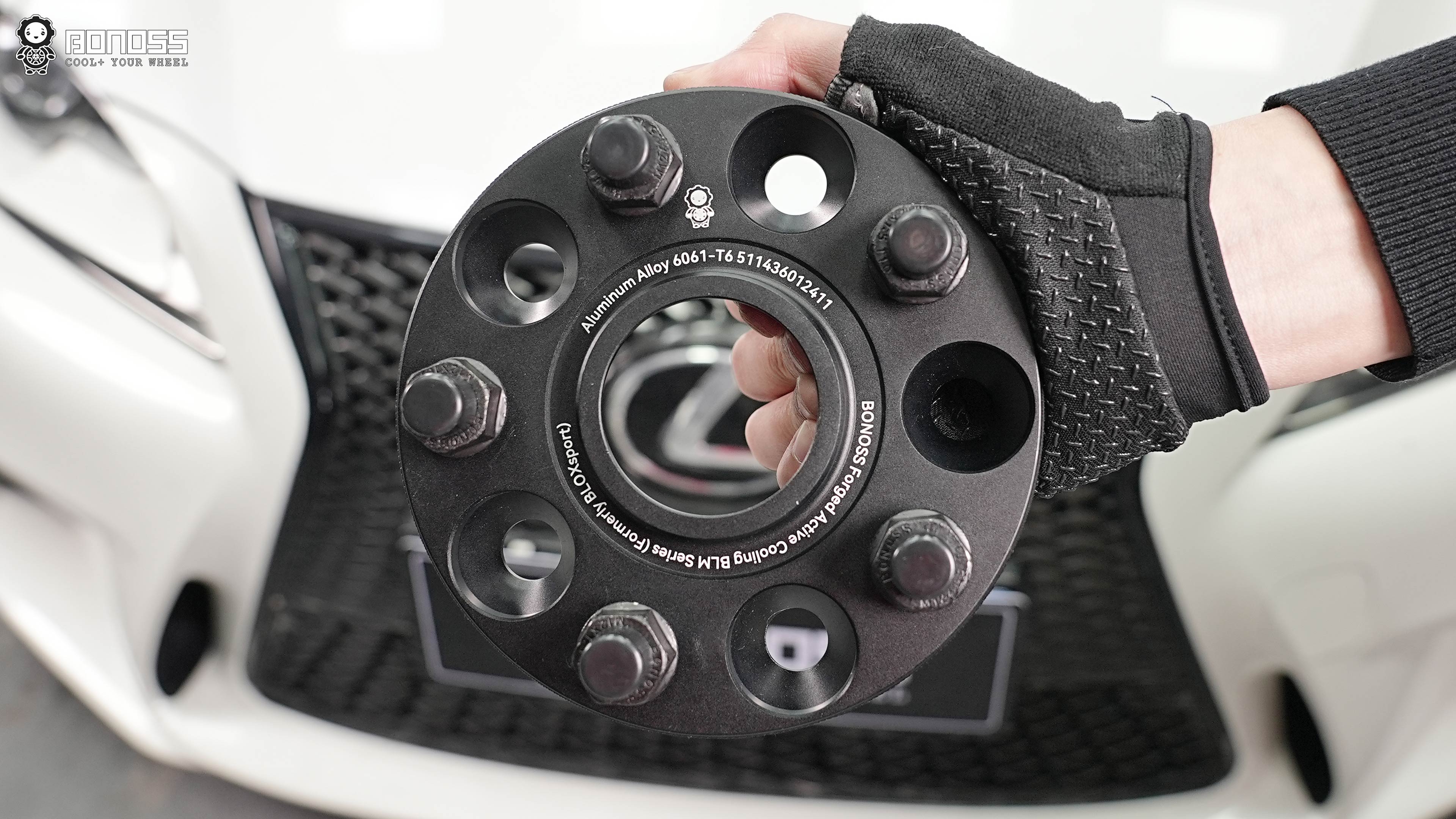 BONOSS Forged Active Cooling 2013 Lexus IS Wheel Spacers Front 20mm ...