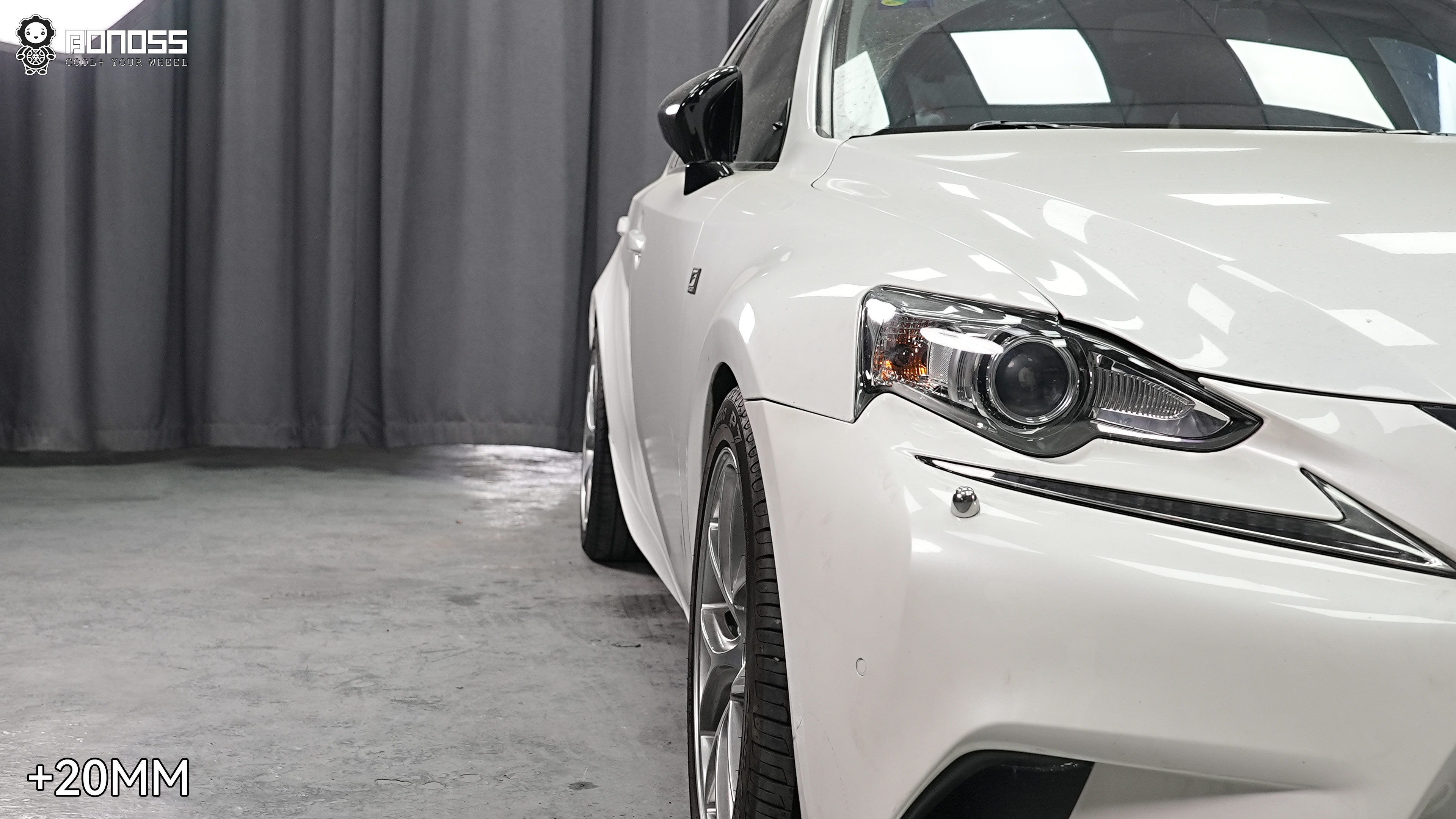 BONOSS Forged Active Cooling 2013 Lexus IS Wheel Spacers Front 20mm ...